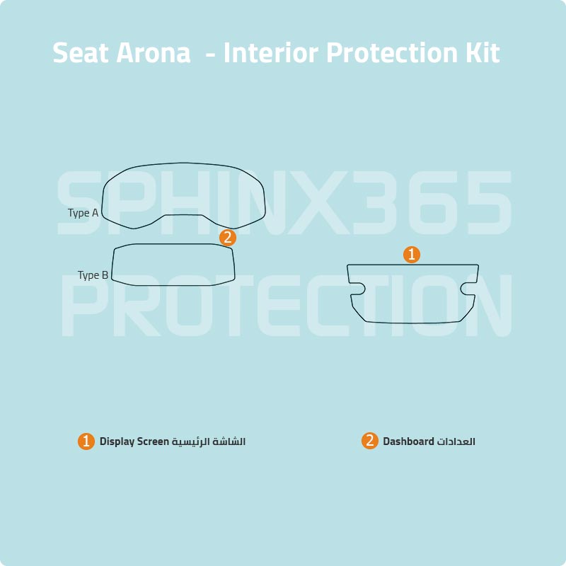 Seat Arone 2019-2022 Interior Protection Kit | Pre-cut Film – Sphinx365.com
